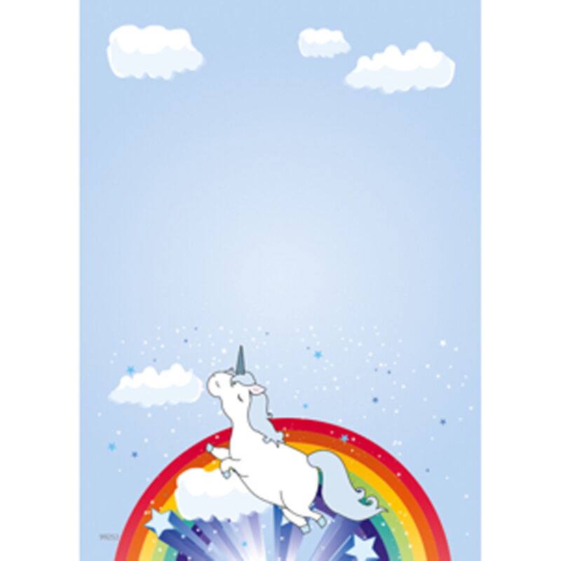 99252 Apollo Einhorn Notizblock Einhorn Regenbogen DIN A6 Block 50 Bl ...