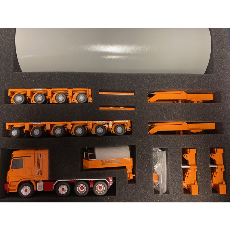 66150 Conrad 1:50 Schaumann Goldhofer Mercedes-Benz Actros Rohrtransp ...